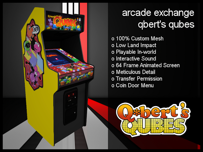 Second Life Marketplace - [AMG] Arcade Exchange - Q*Bert's Qubes